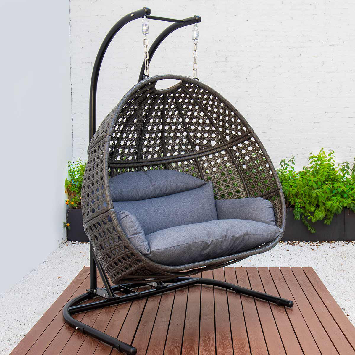 specool Double Swing Chair with Stand | Wayfair