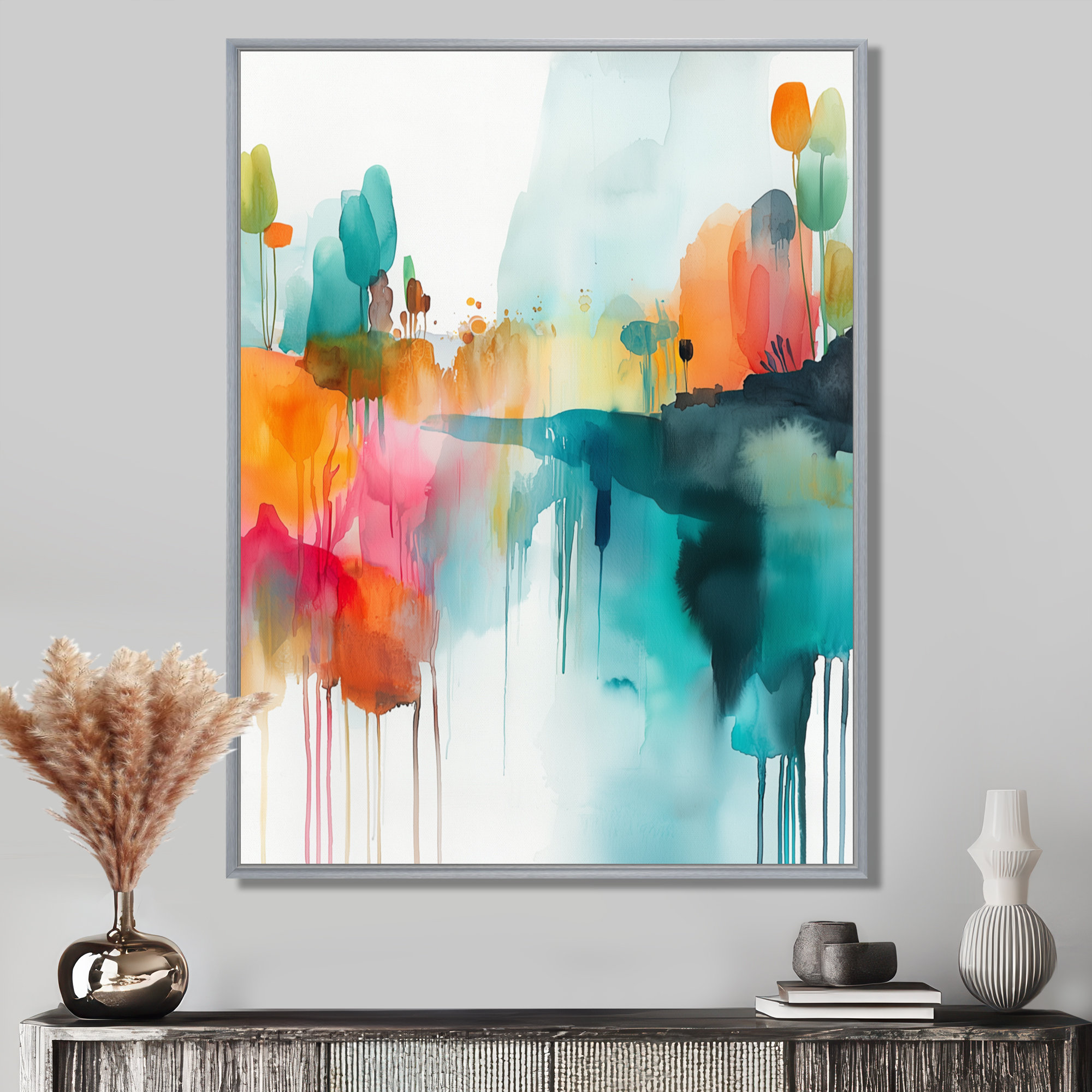 Wrought Studio™ Olov Landscape Of Organ Matter Paint - Abstract Wall ...