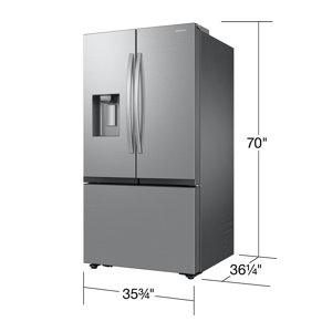 Samsung 31 cu. ft. Mega Capacity 3-Door French Door Refrigerator with ...