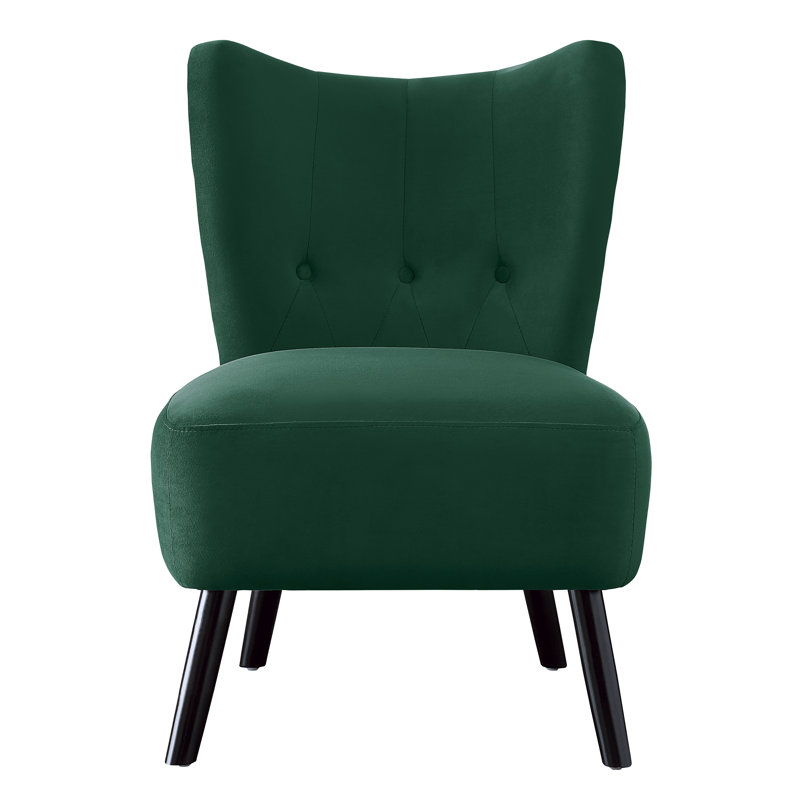 Mercer41 Jaynanne Tufted Velvet Upholstered Slipper Chair | Wayfair