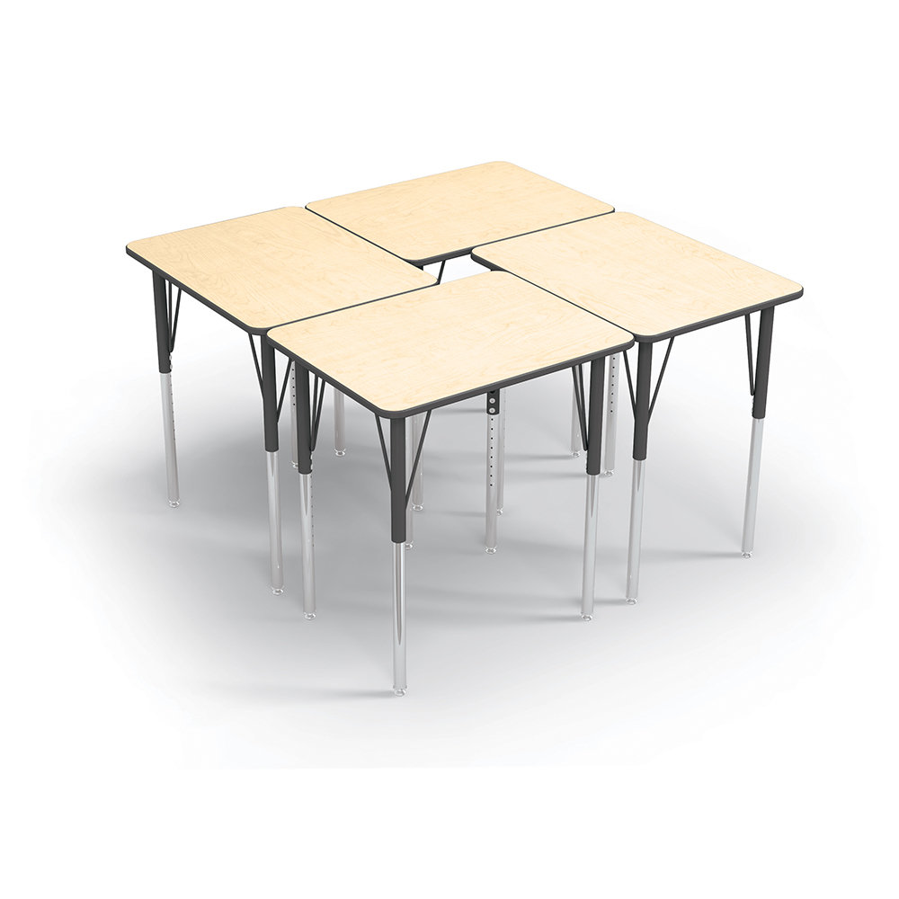 MooreCo Essentials Rectangle Adjustable Height Collaborative Desk | Wayfair