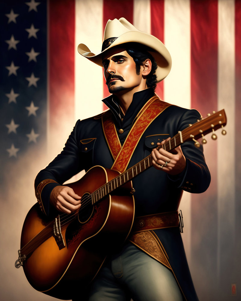 Red Barrel Studio® Country Music Brad Paisley by Stephen Chambers ...