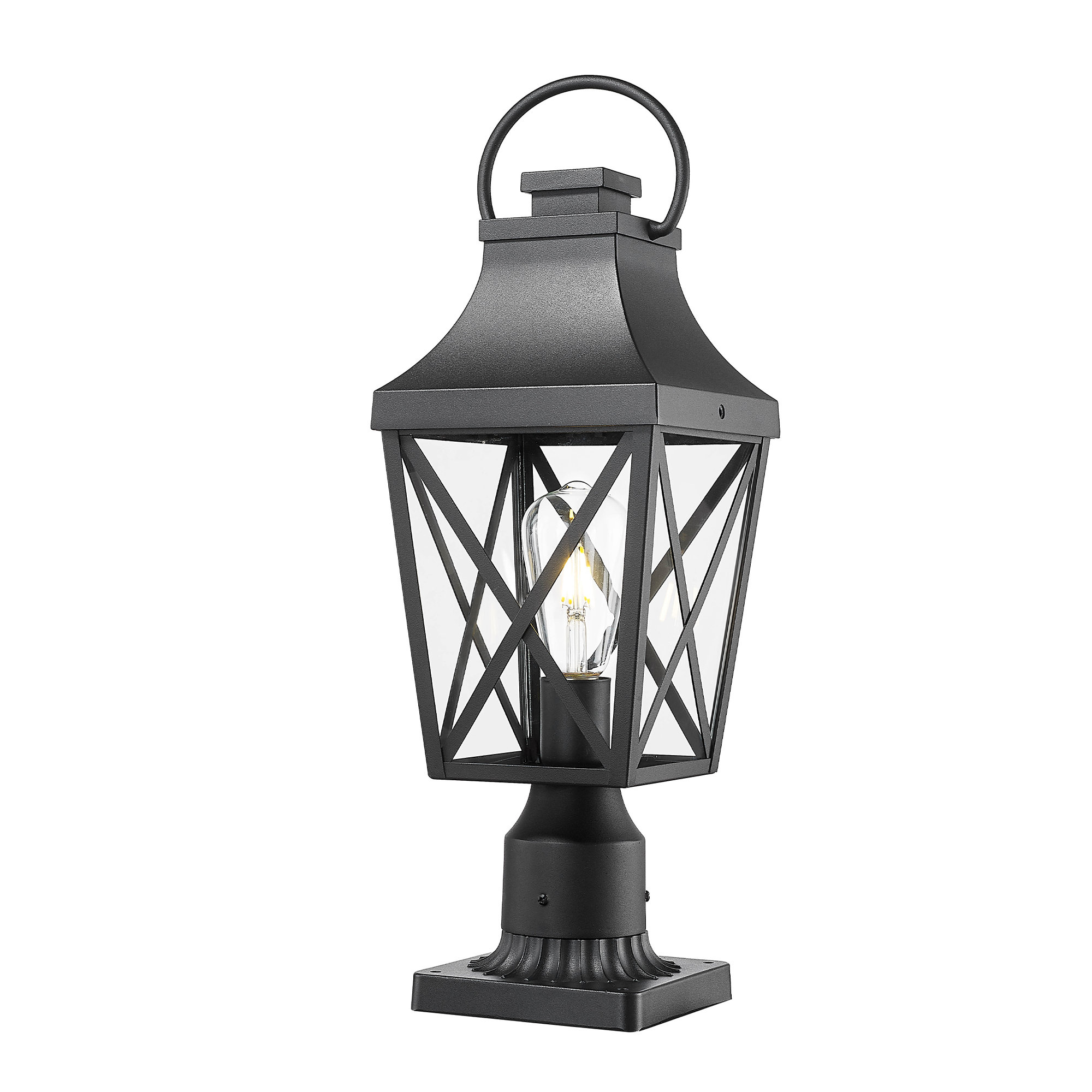 Winston Porter Garden & Yard Post Light – 20.3" Outdoor Lamp Fixture ...