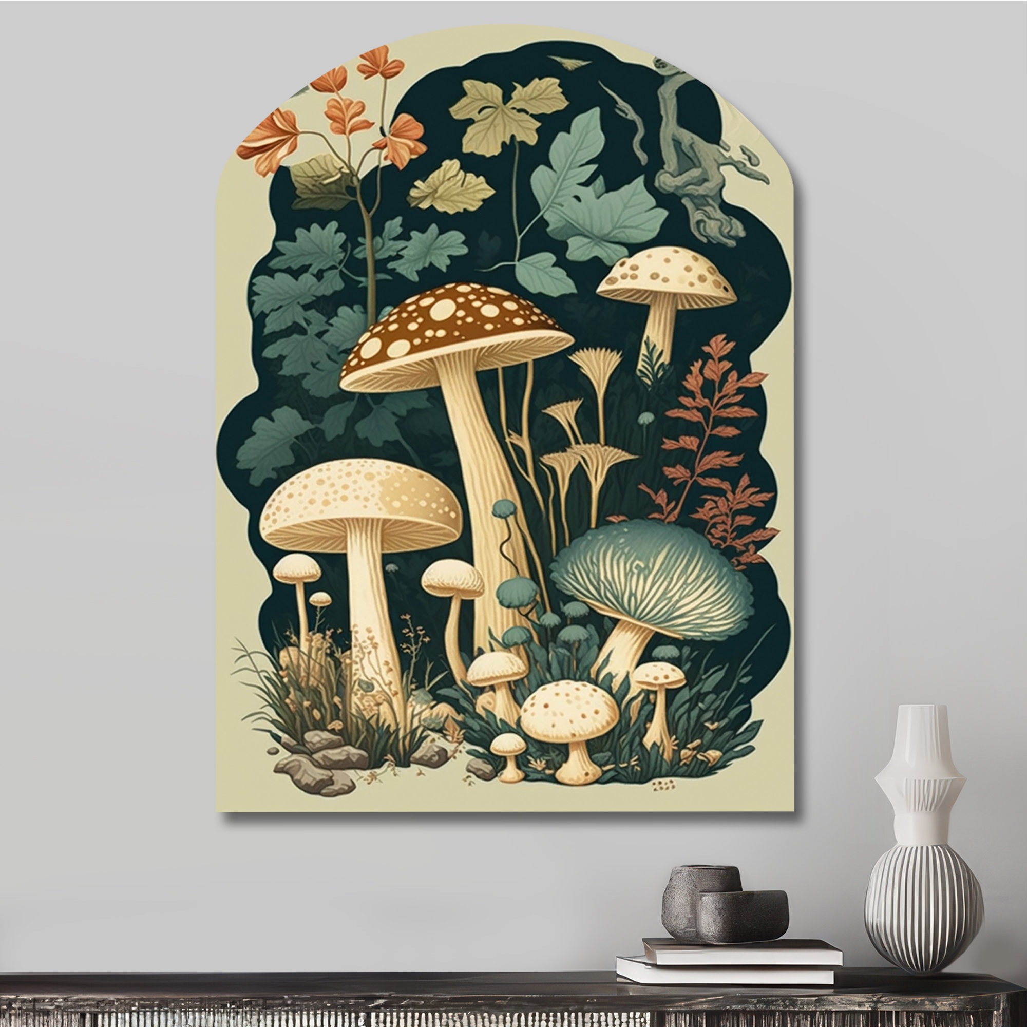 August Grove® Vintage Mushrooms Amanita Muscaria III - Landscape Forest ...