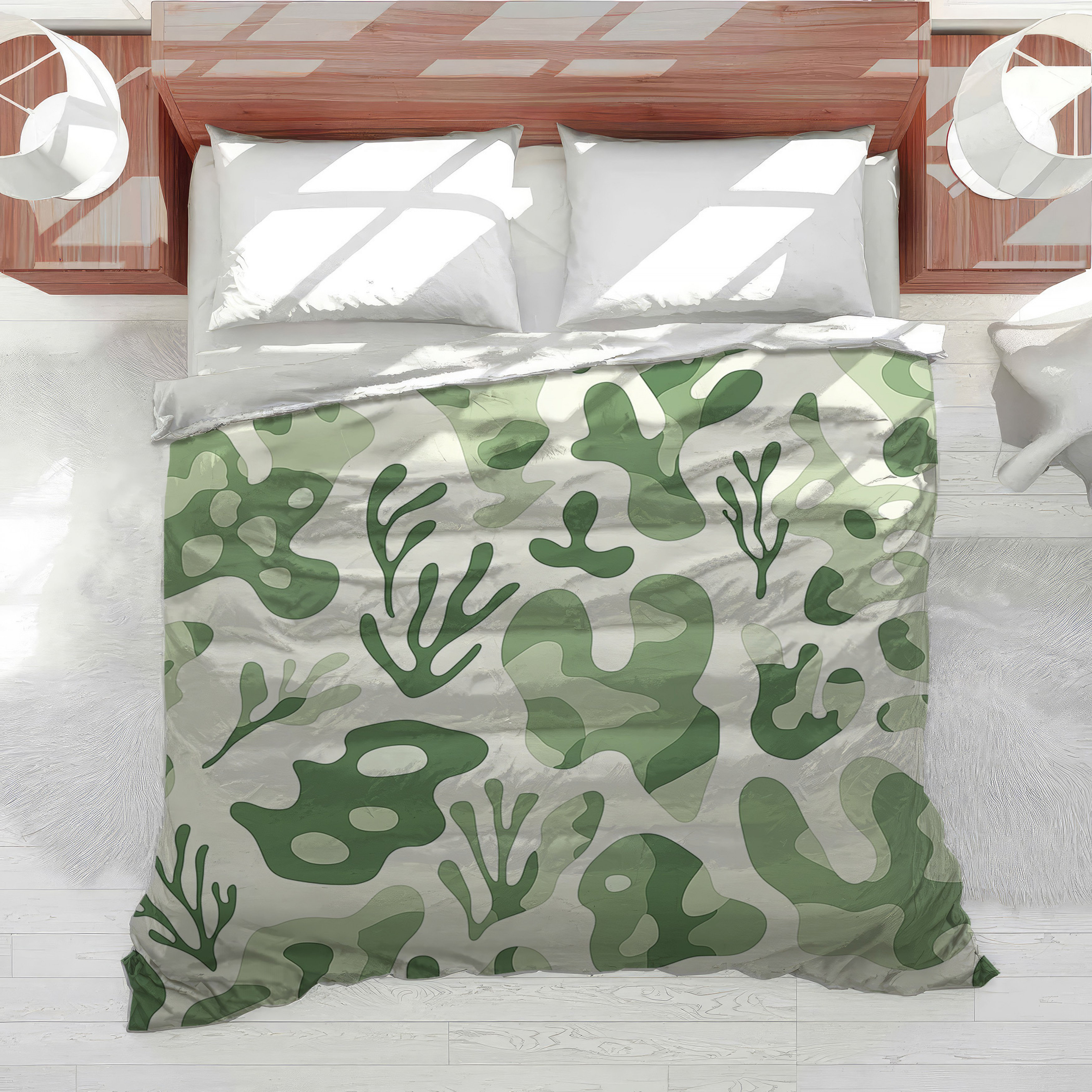 VisionDecor Camouflage Pattern Bedding Nature Comforter Rustic | Wayfair
