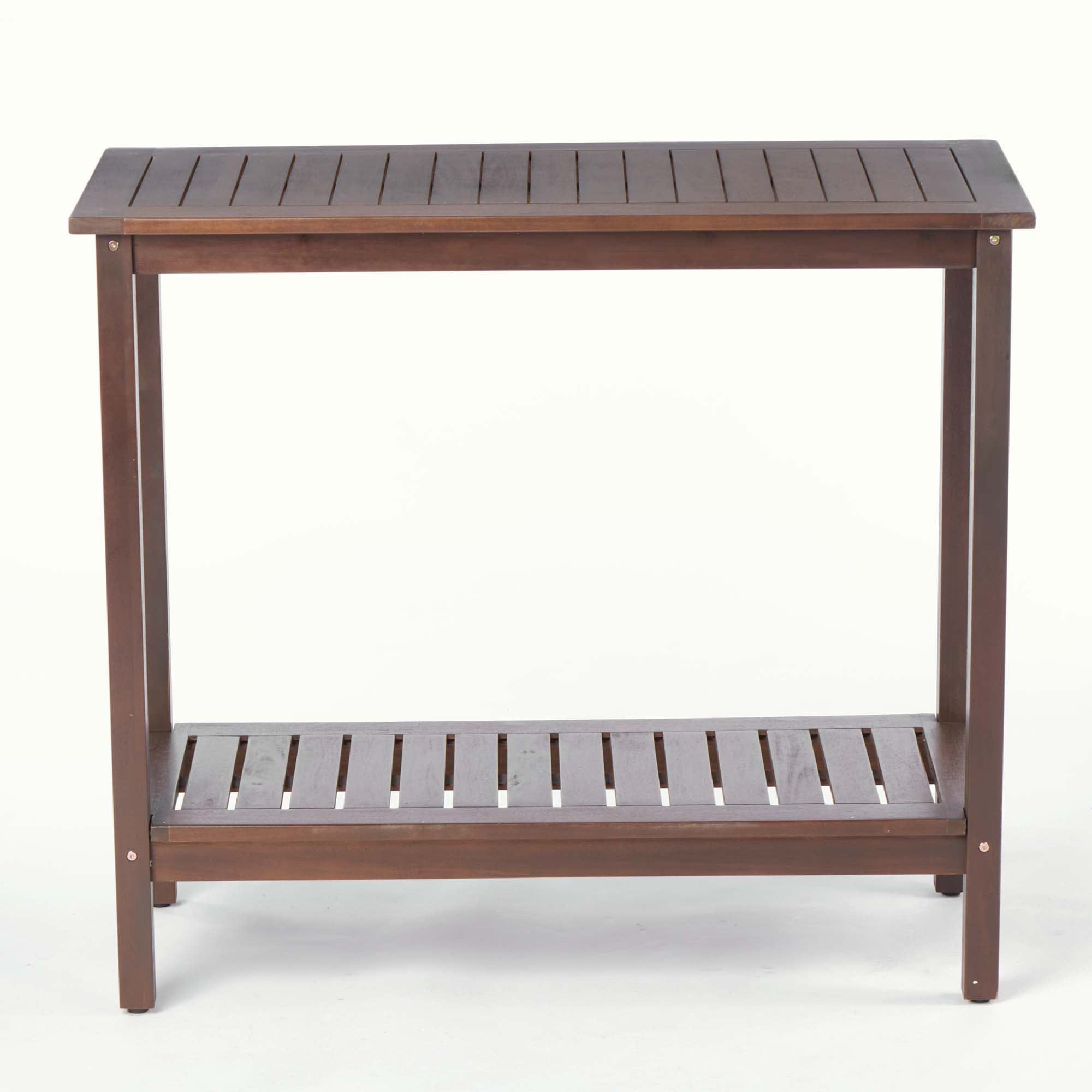 Red Barrel Studio® Lyudmil Acacia Wood Patio Console Potting Table ...