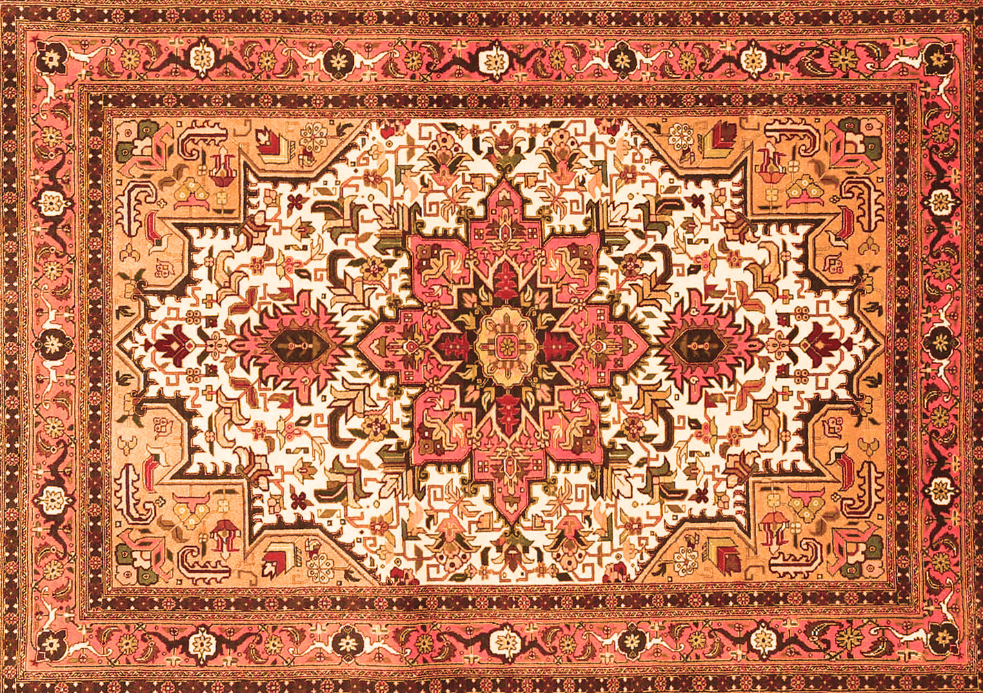 Bungalow Rose Floral Machine Woven Rectangle 5' x 7' Wool/Polyester ...