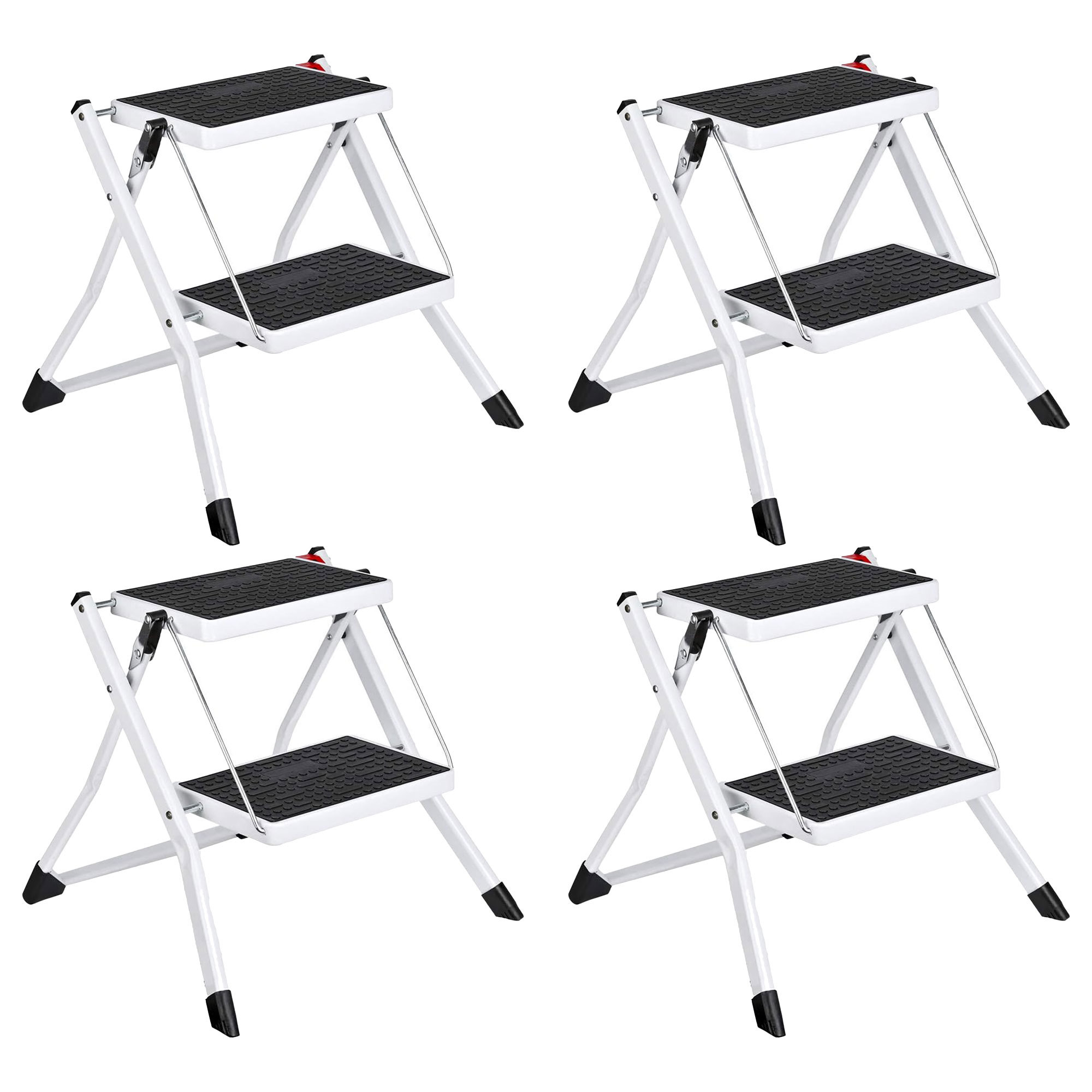 WFX Utility™ Delxo Steel Folding 2 Mini Stool Safe Step Stepladder with ...