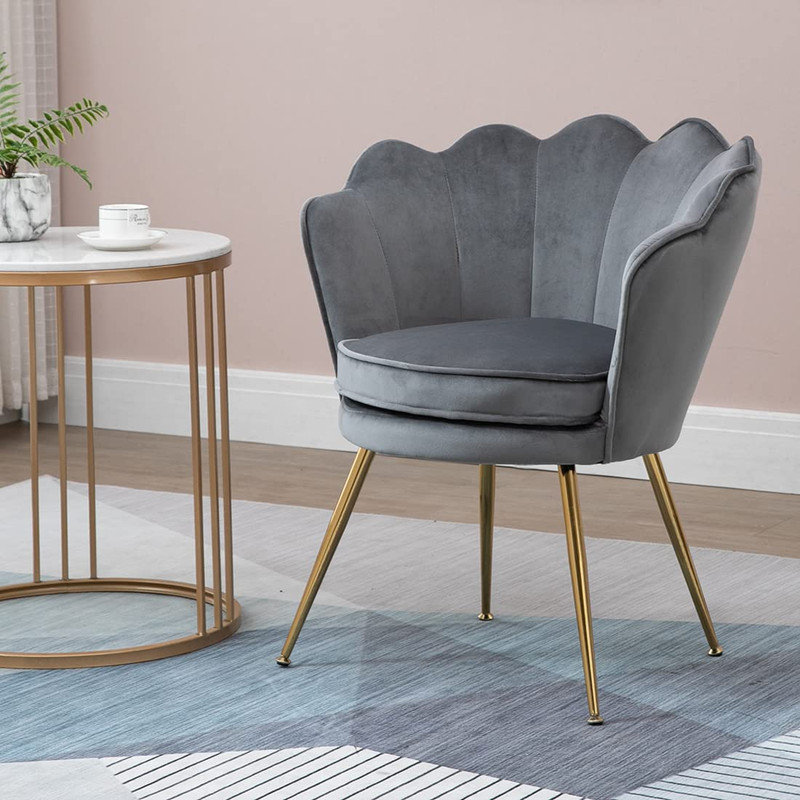 Mercer41 Vernall Velvet Barrel Chair | Wayfair