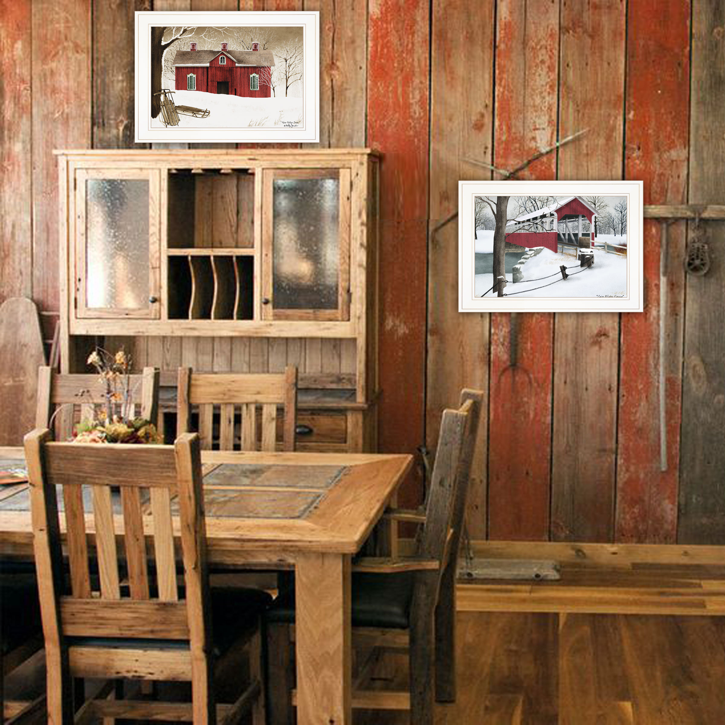 August Grove® "Winter Evening" 2-Piece Vignette by Billy Jacobs | Wayfair