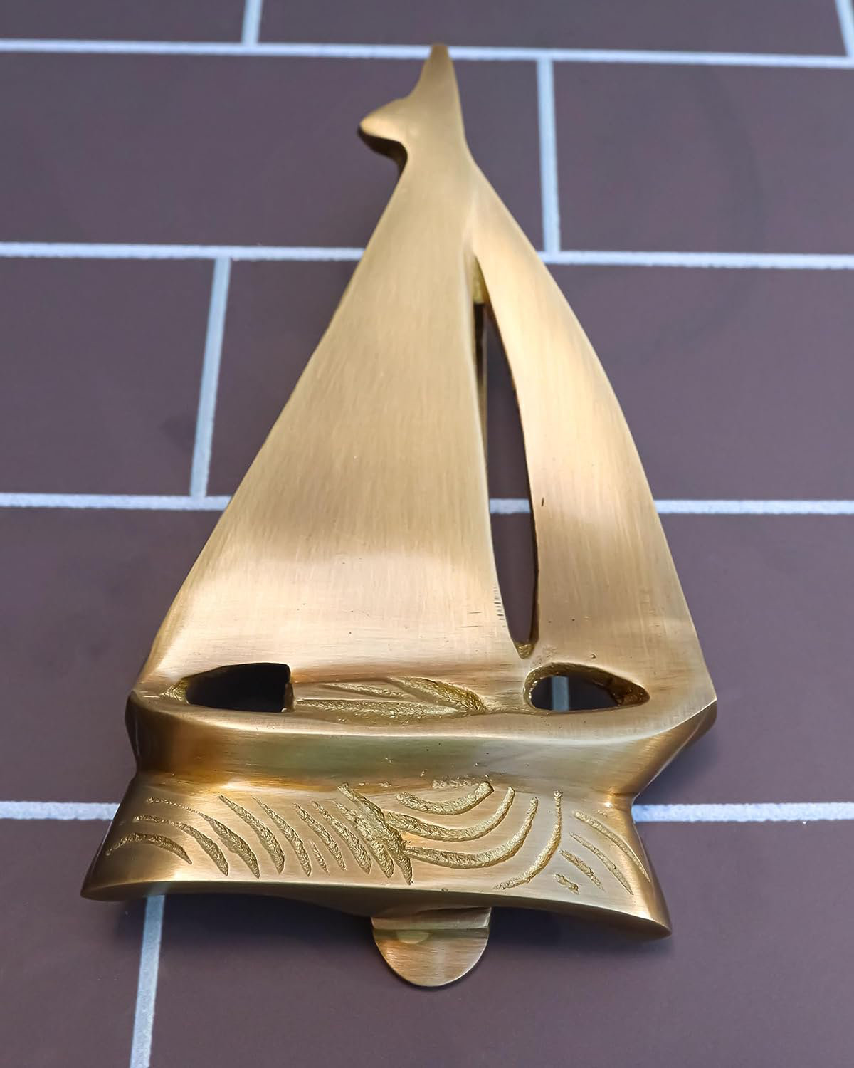 Breakwater Bay Lamorteau Nautical Brass Metal Golden Sailor Sailboat ...