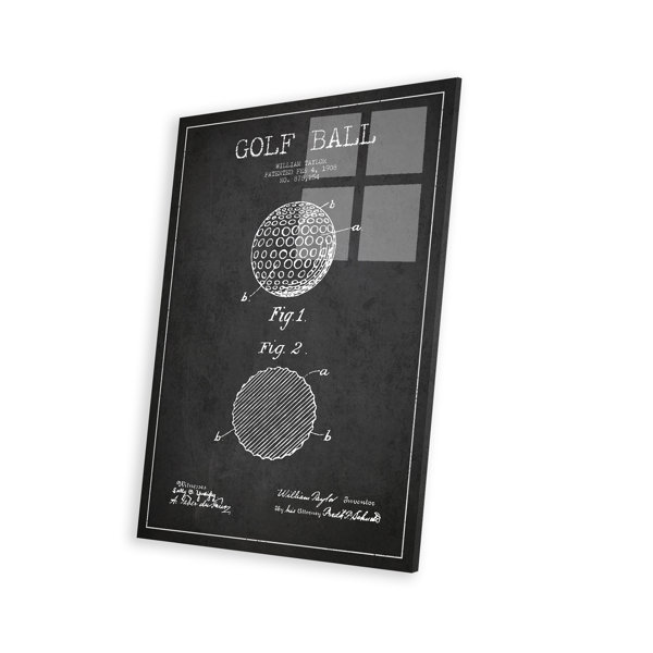 17 Stories " Golf Ball Charcoal Patent Blueprint " by Aged Pixel on ...