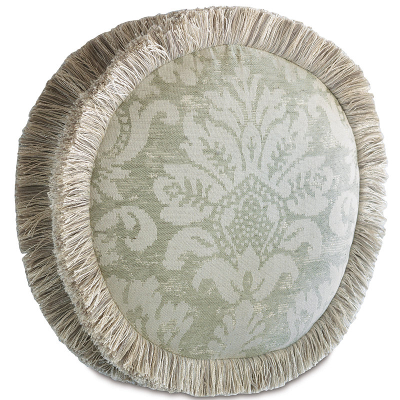 Eastern Accents Lourde Lourde Celadon Tambourine Round Pillow Cover ...