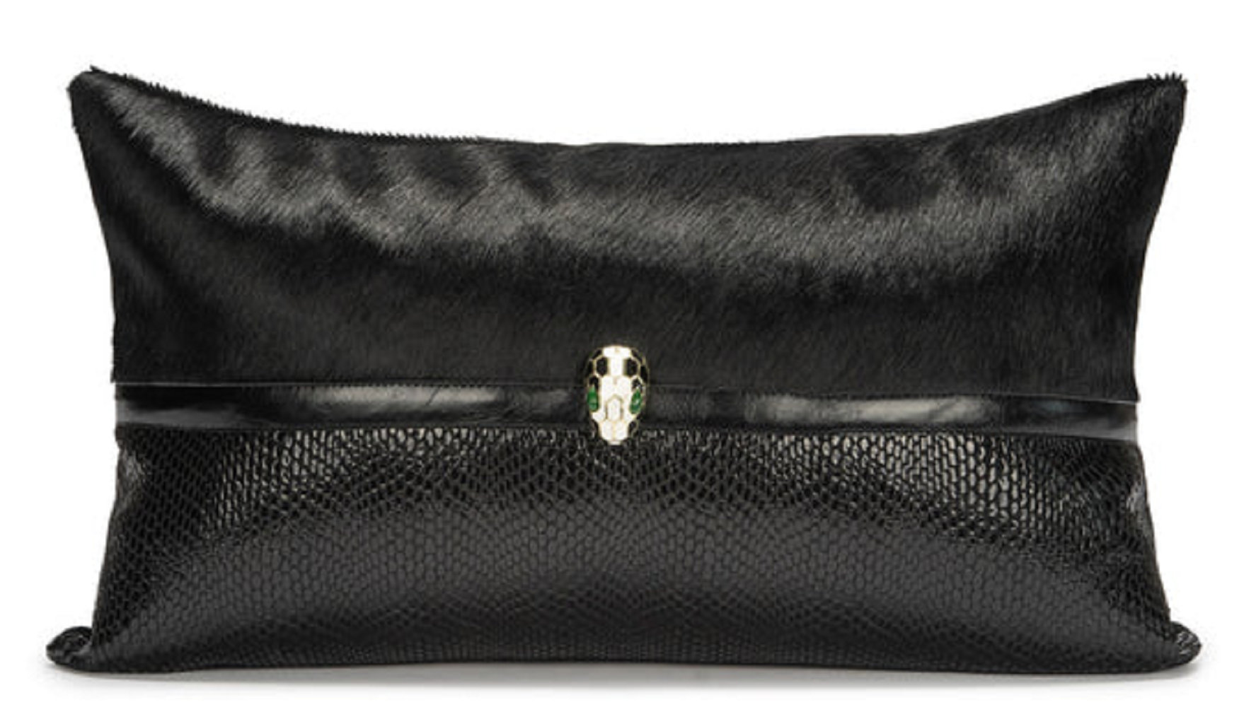 Luxe Lifestyle Decor Serpentine Faux Snakeskin Pillow Cover | Wayfair