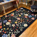 Rifle Paper Co. x Loloi Perennial Black/Navy Indoor / Outdoor Area Rug ...