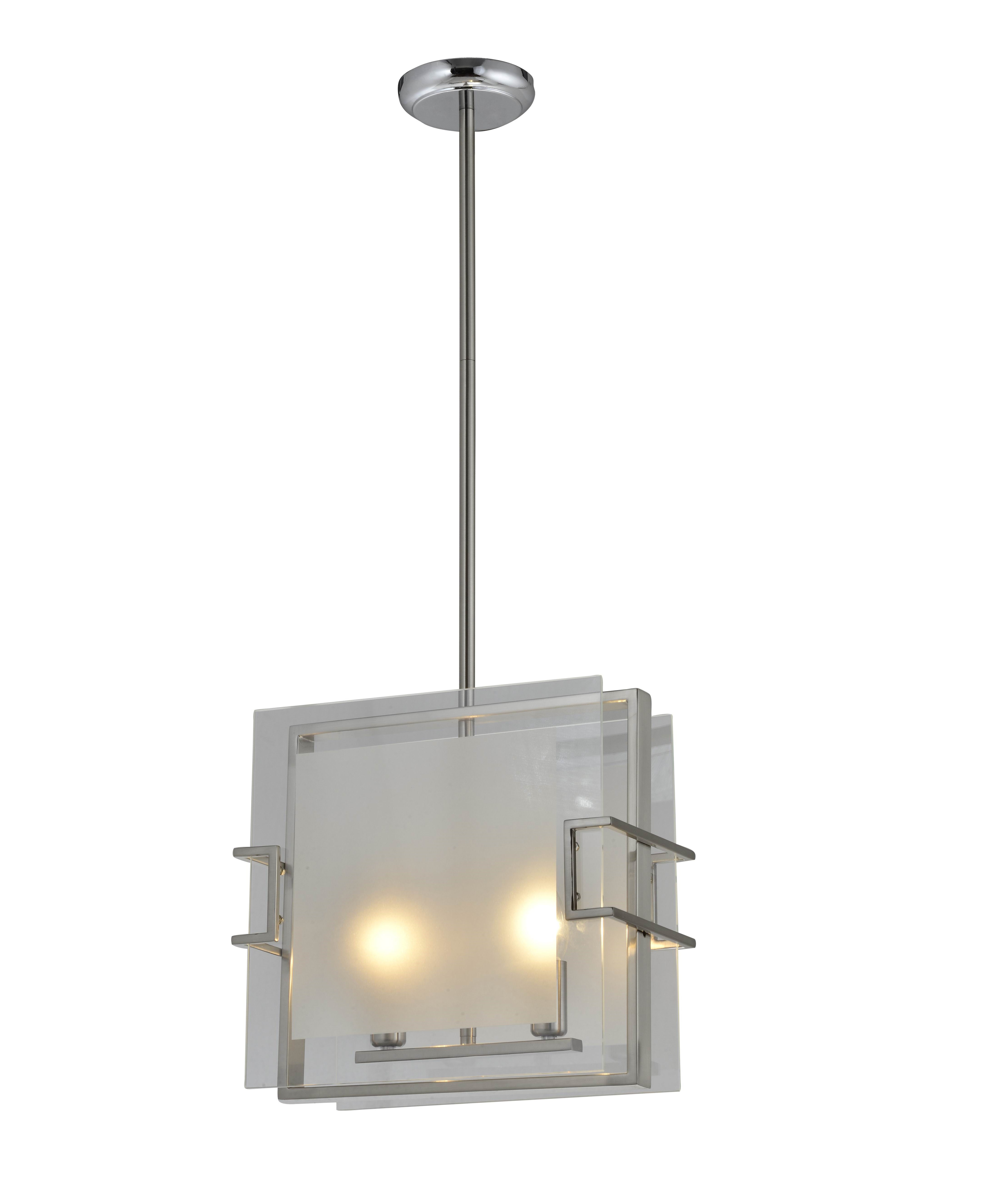 Latitude Run® 2 - Light Unique Square Chandelier | Wayfair