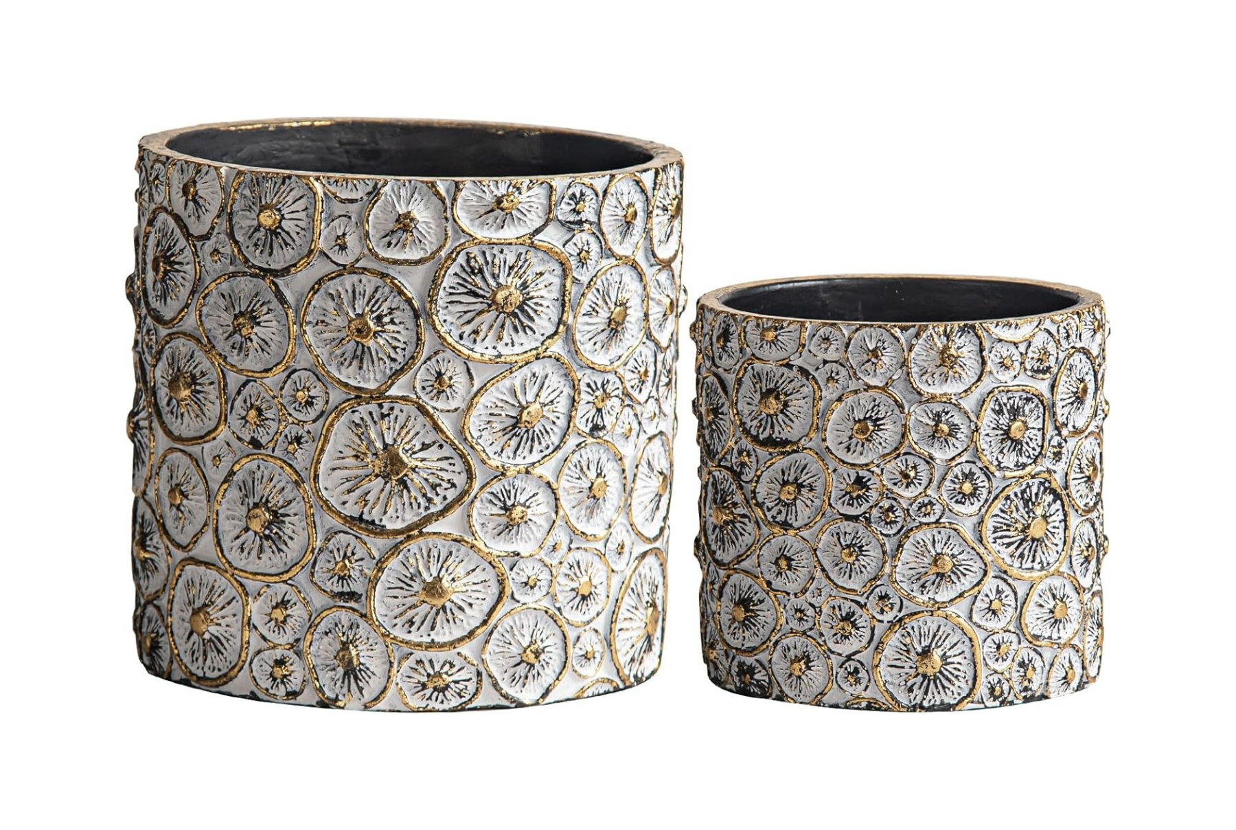 Dakota Fields 6 Inch Plant Pot Set,Concrete Planters For Indoor Plants ...