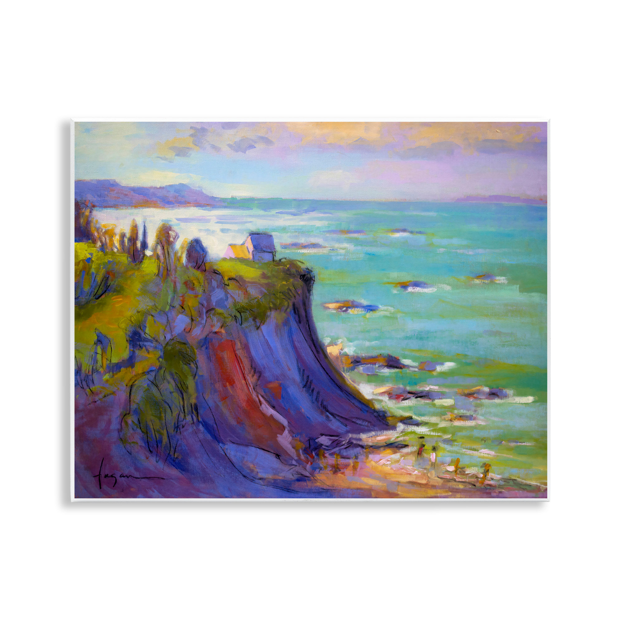 Ebern Designs Classic Cliff View Wall Plaque Art by Dorothy Fagan | Wayfair