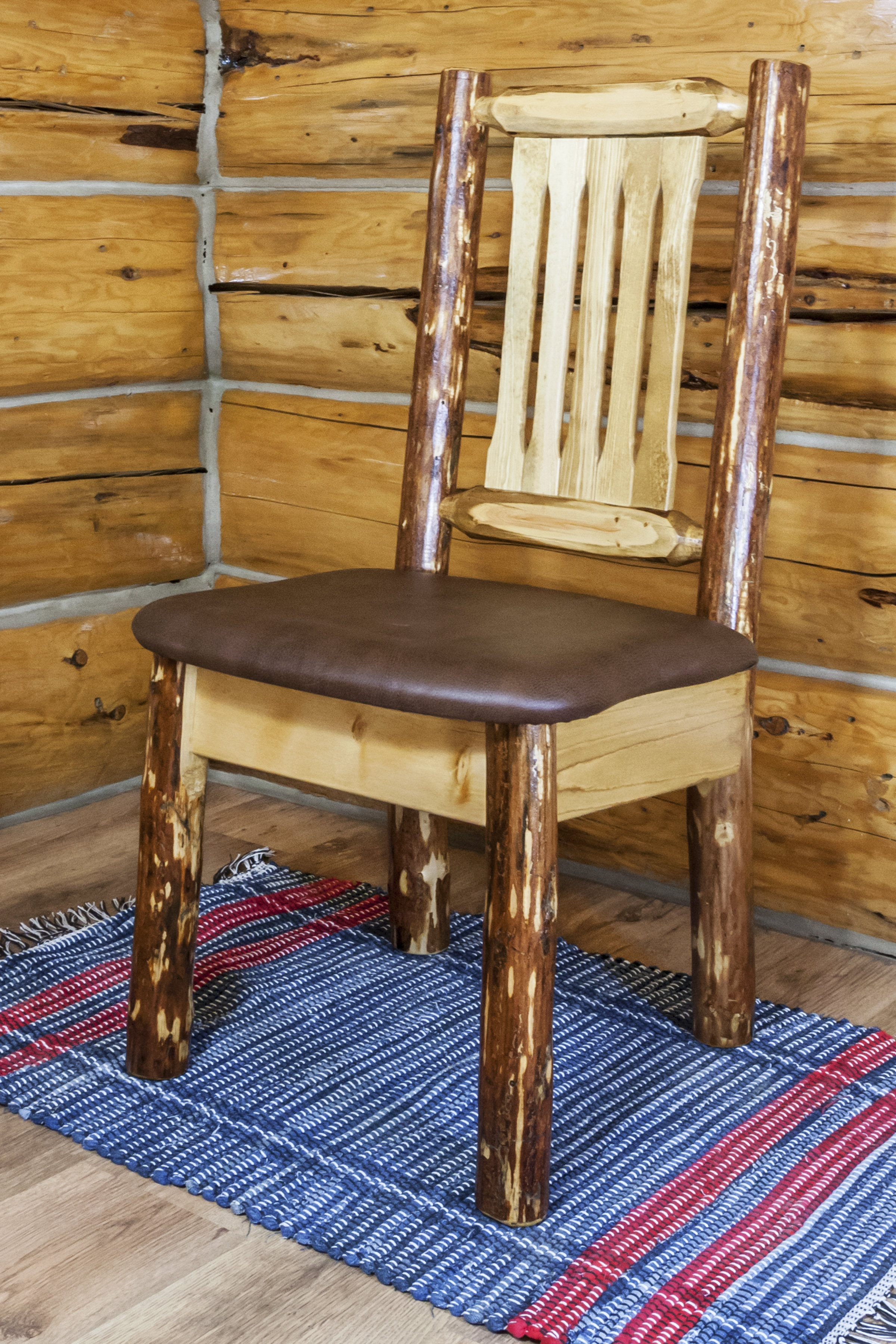 Loon Peak® Glacier Country Collection Lodge Pole Pine Side Chair ...