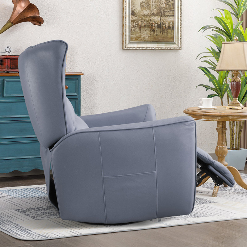 Red Barrel Studio® 35.8'' Wide Modern and Soft Power Swivel and Rocker ...