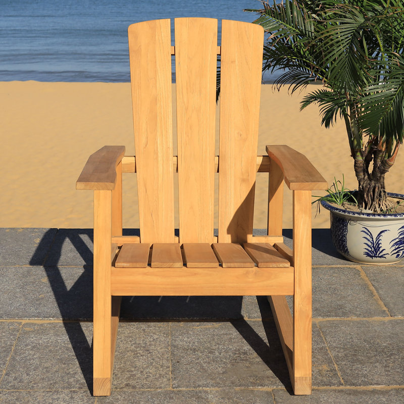 Bayou Breeze Ashlynn San Juan Solid Wood Adirondack Chair | Wayfair