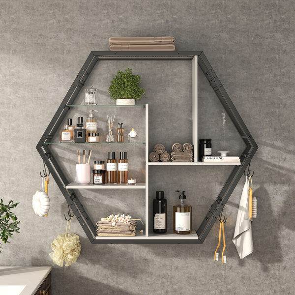 Black Metal Wall & Display Shelves You'll Love | Wayfair
