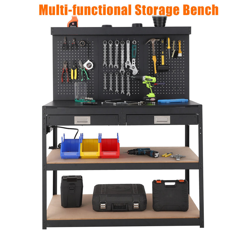 WFX Utility™ 47.42 X 23.85 X 61 Inch 3-tier Heavy-duty Portable ...