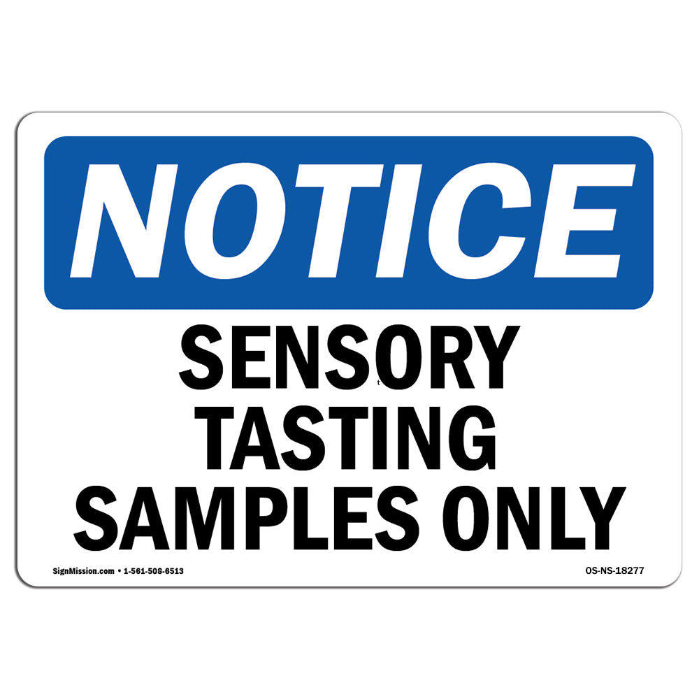 SignMission Sensory Tasting Samples Only Sign | Wayfair