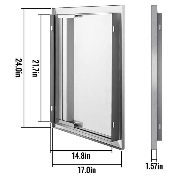 VEVOR 17" Stainless Steel Drop-In Access Doors & Reviews | Wayfair