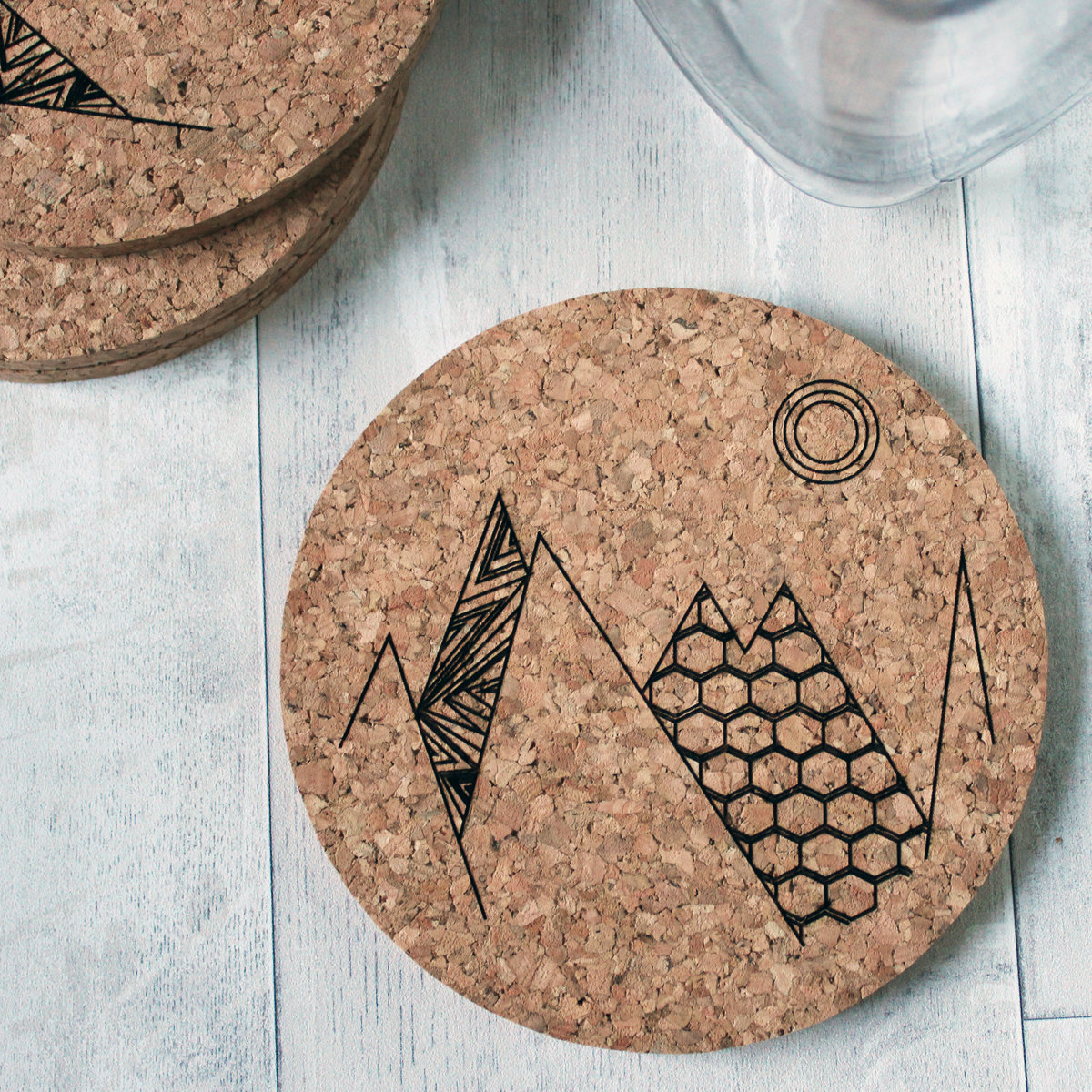 East Urban Home Cork Coaster Set Of Four | Wayfair.co.uk