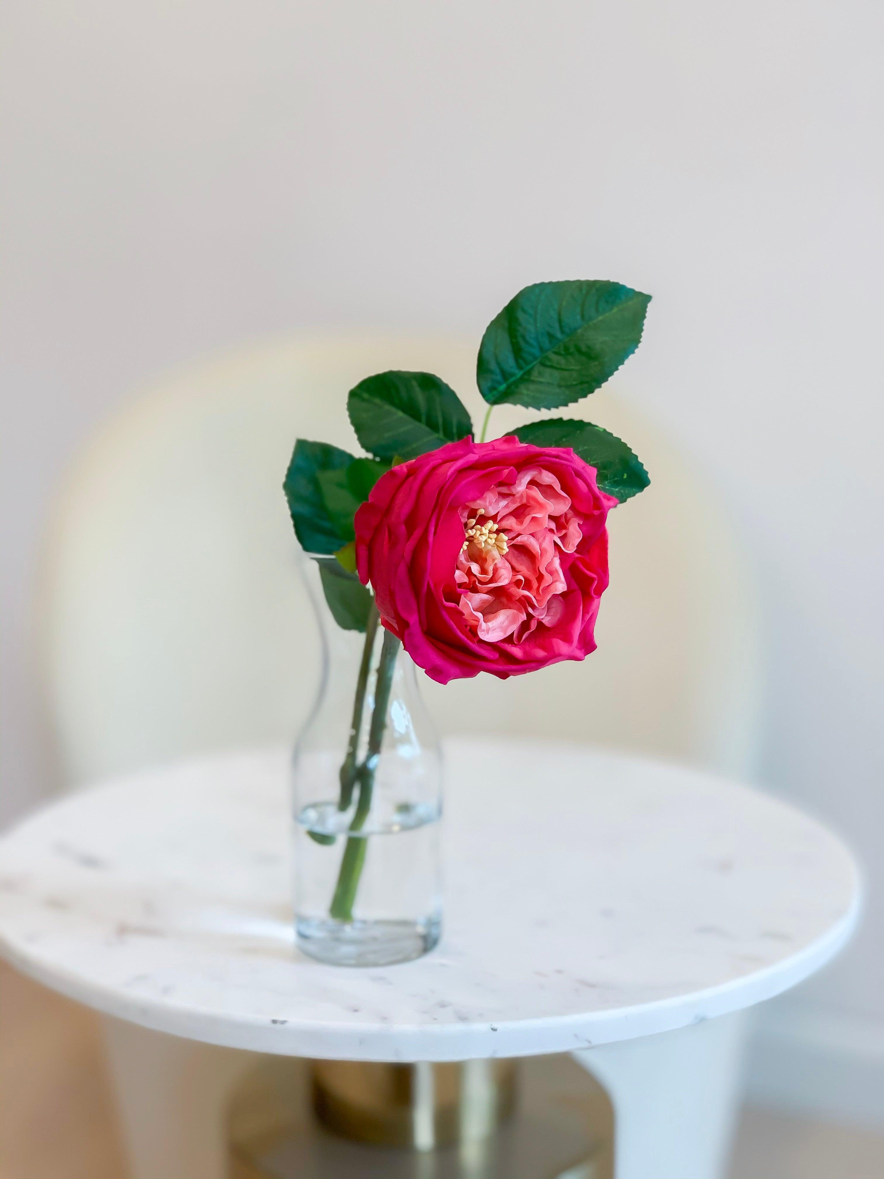 Flovery Faux English Rose Floral Arrangement | Perigold