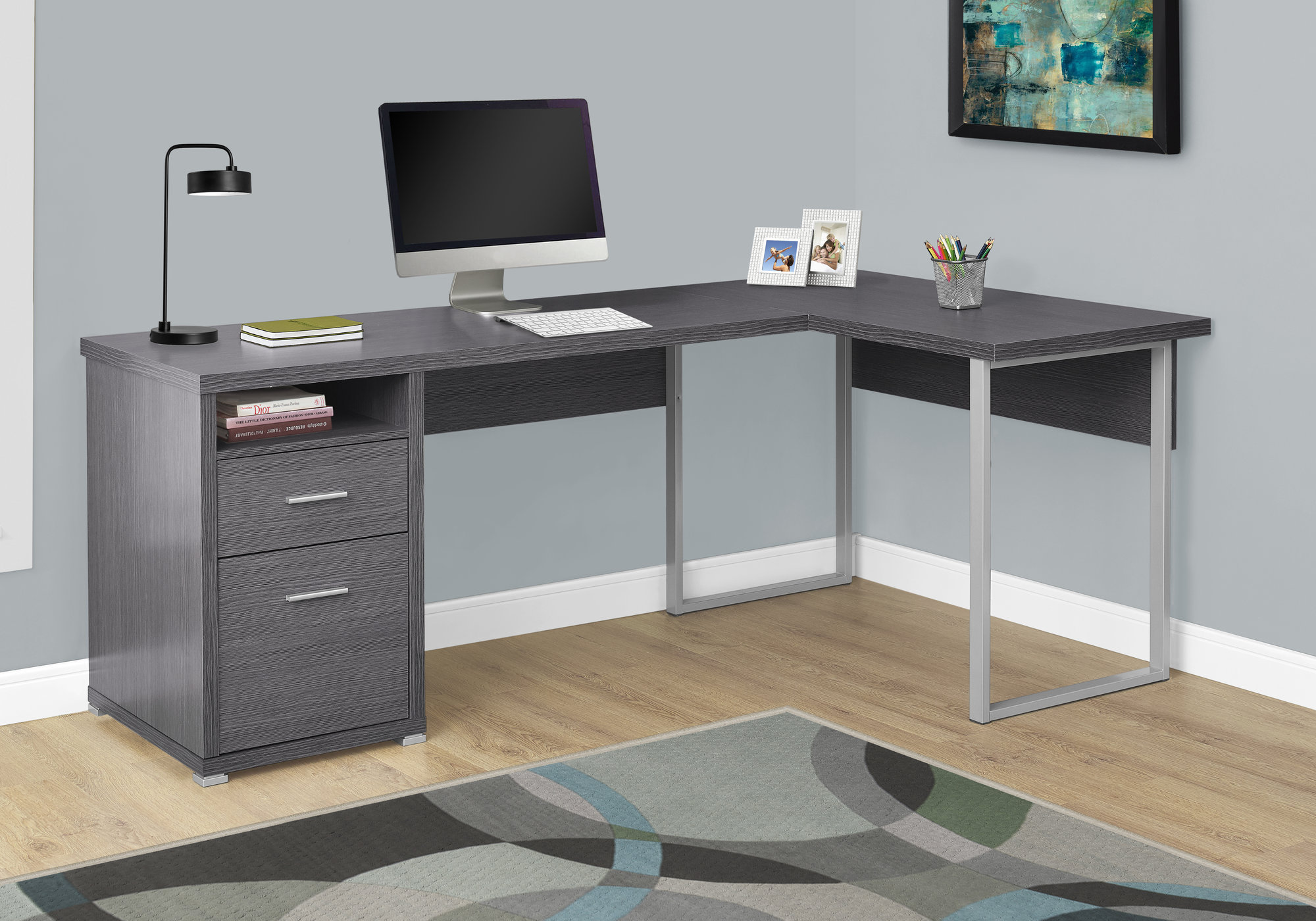 Latitude Run® L-Shaped Desk, 80"L & Reviews | Wayfair