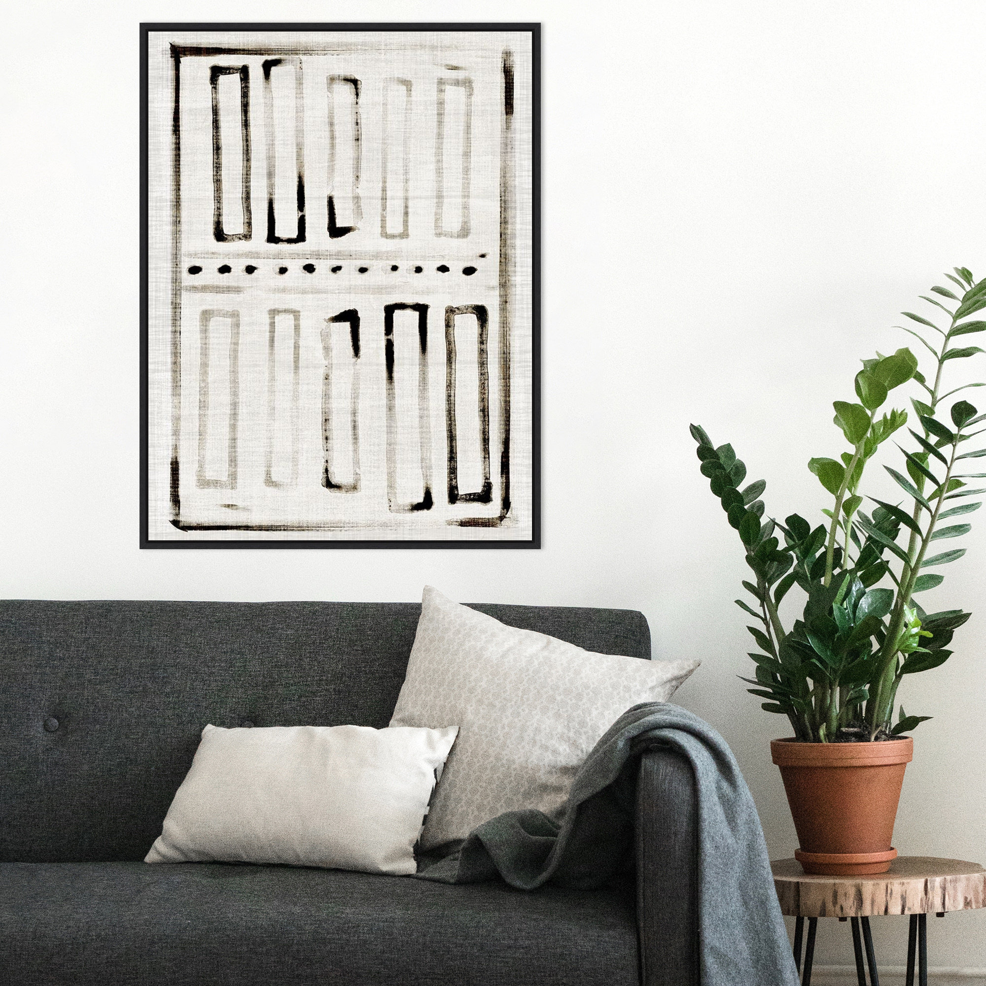 Ivy Bronx Batik Block Flag I by Jennifer Paxton Parker - Floater Frame ...