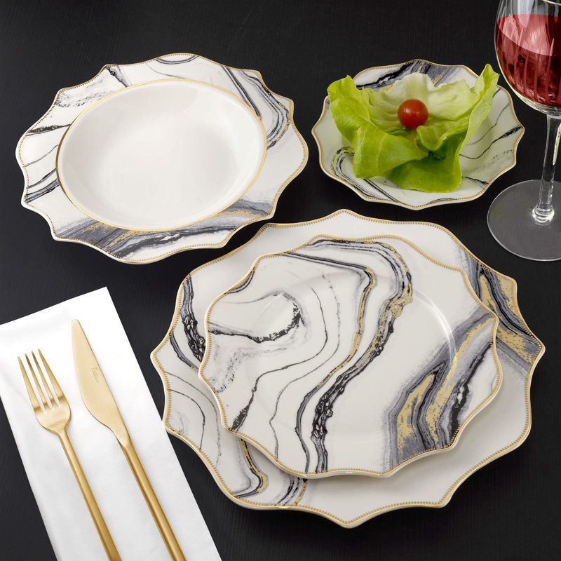 Rosdorf Park Volcano 24 Pc Dinnerware Set, Service For 6 & Reviews ...