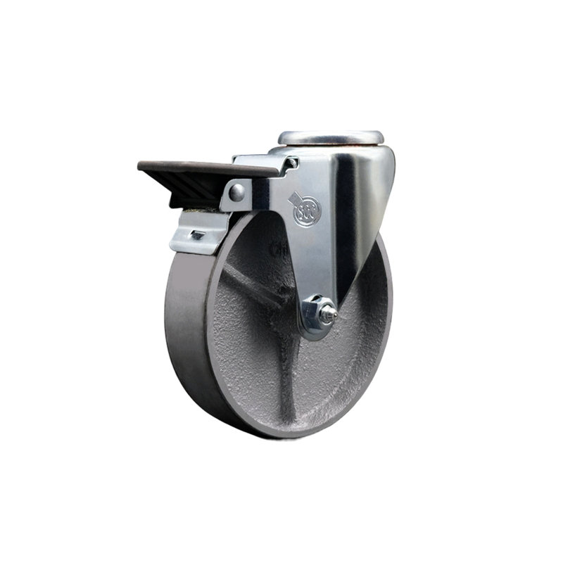 Service Caster Semi Steel Bolt Hole Caster with Posi Lock Brake | Wayfair