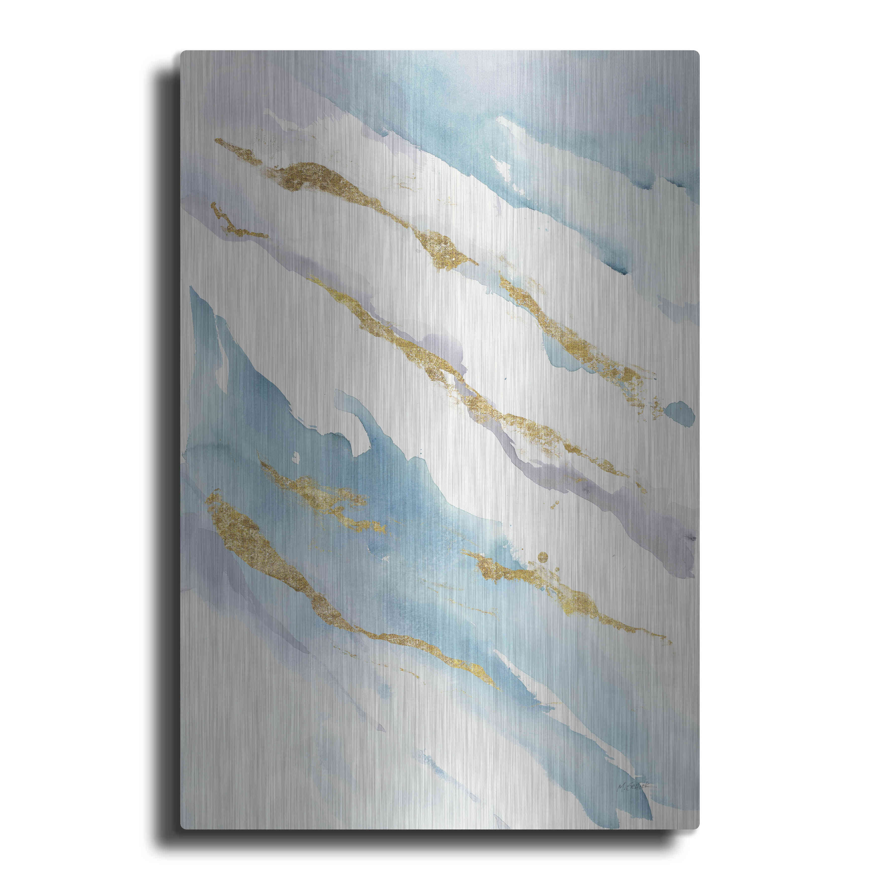 Mercer41 Luxe Metal Art 'Drift V2' By Mike Schick, Metal Wa Drift V2 by ...