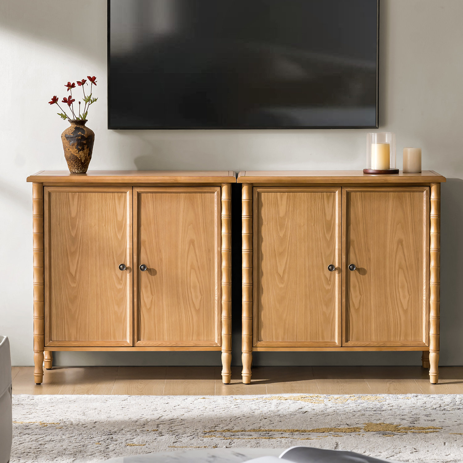 Canora Grey Lucious Transitional 32''W 2-Door Transitional Storage ...