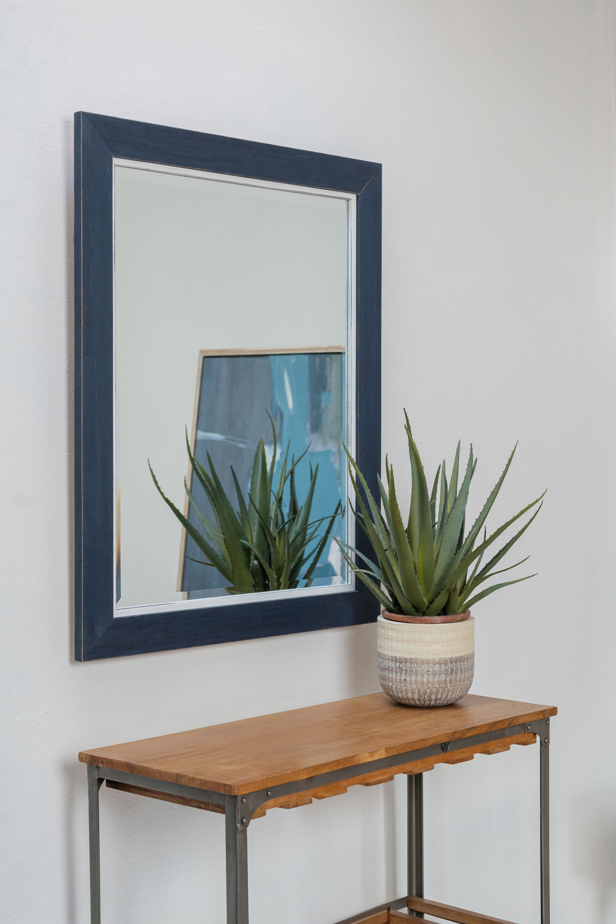 Latitude Run® Neveaha Rectangle Solid Wood Wall Mirror | Wayfair