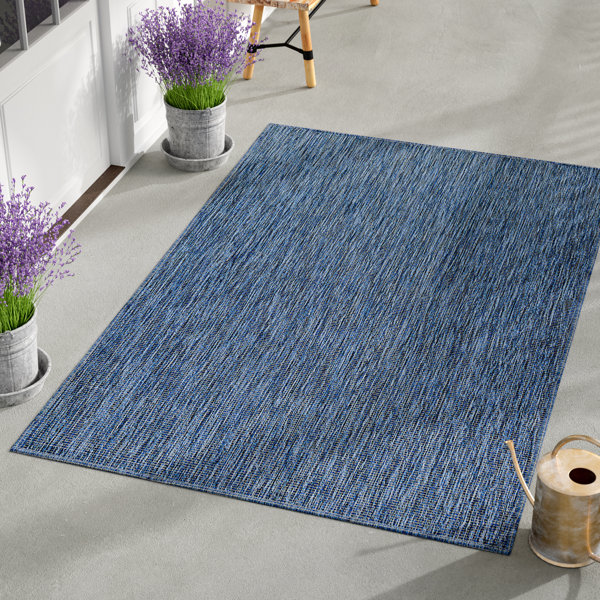 Wade Logan® Avaughn Performance Blue Rug & Reviews | Wayfair