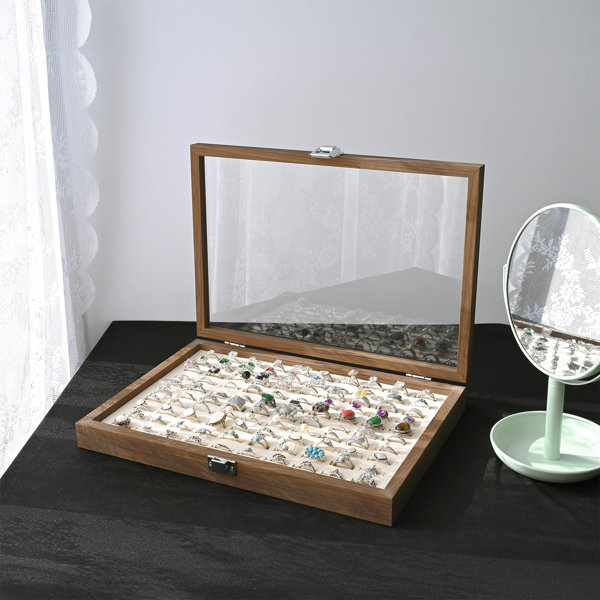Winston Porter Ring Box Jewelry Display Tray, Display Case Accessories ...