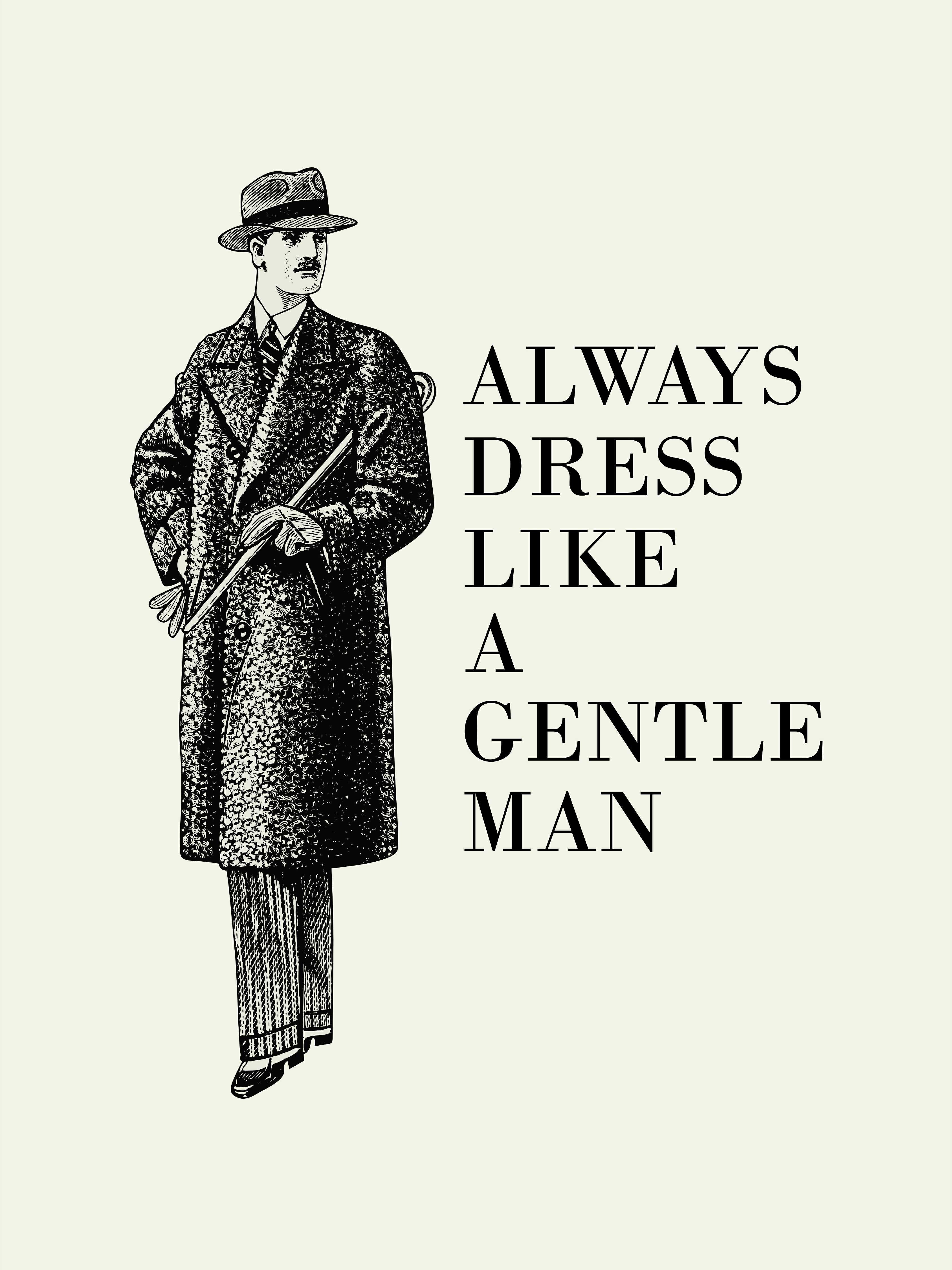 Trinx Always Dress Like A Gentleman - Wayfair Canada