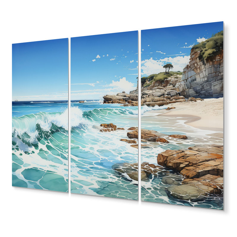 Dovecove Cable Beach Broome I - Landscapes Metal Wall Art Prints Set ...