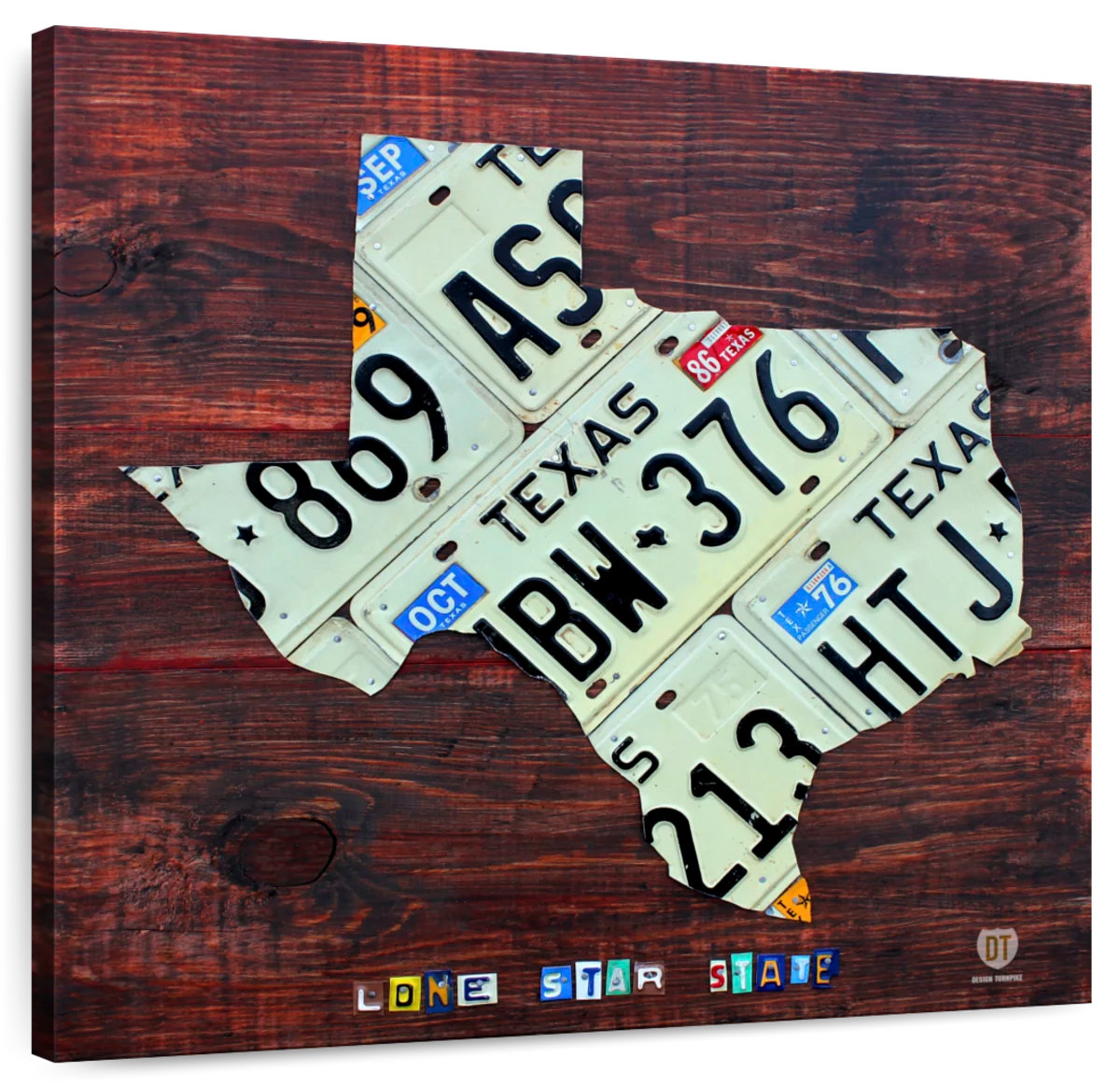 Breakwater Bay Texas License Plate Map Large | Wayfair