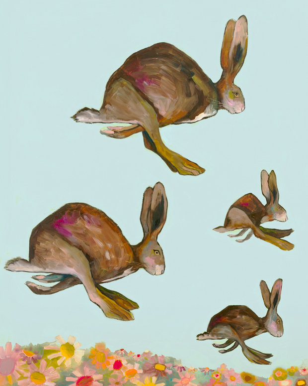 Ebern Designs 'Happy Hopping' - Wrapped Canvas Print - Wayfair Canada