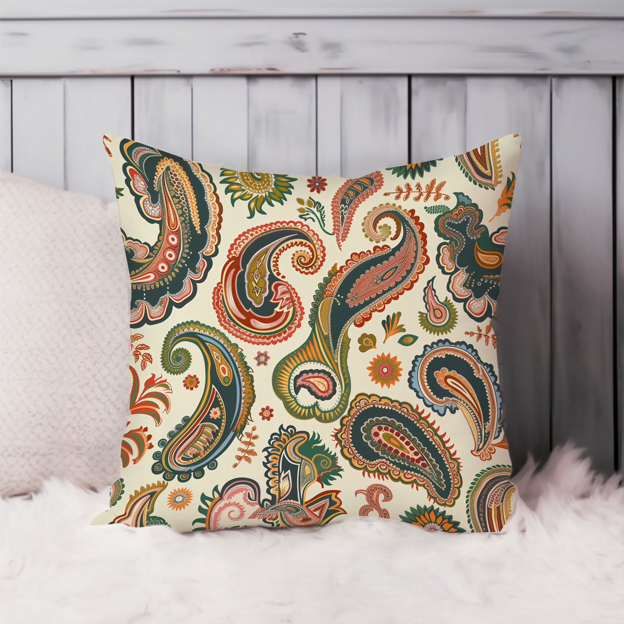 Ethan Taylor Abstract Boho Paisley Pattern IV Bohemian Patterns Pillow Cover | Wayfair