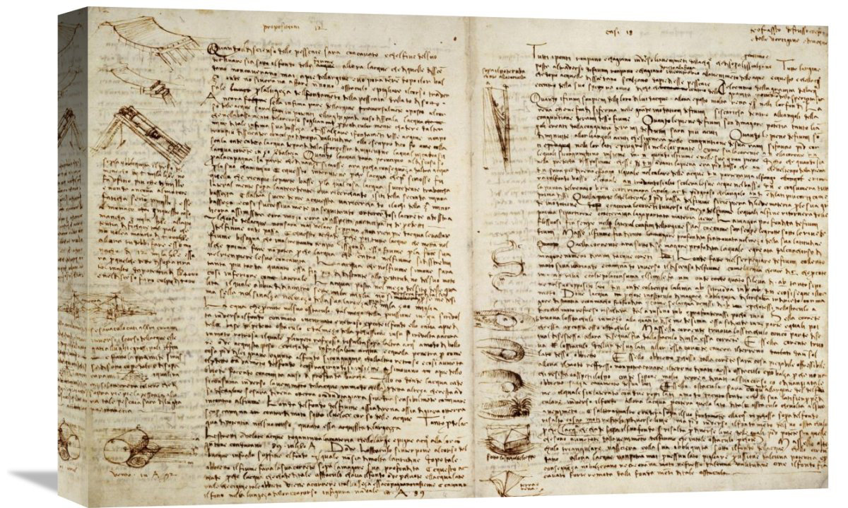 Vault W Artwork 'The Codex Hammer' by Leonardo Da Vinci - Graphic Art ...