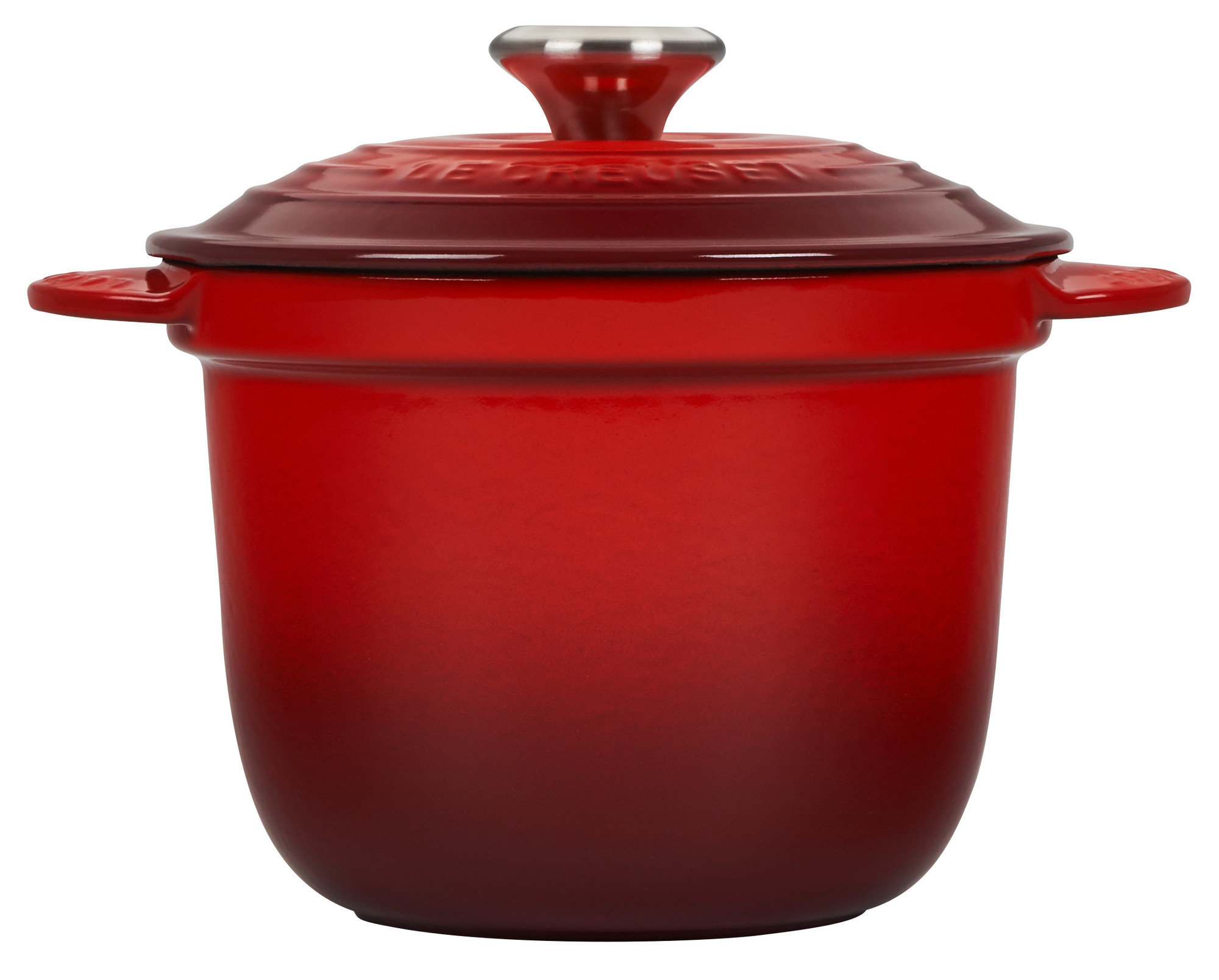 Le Creuset Enameled Cast Iron Rice Pot with Lid and Steamer Insert ...