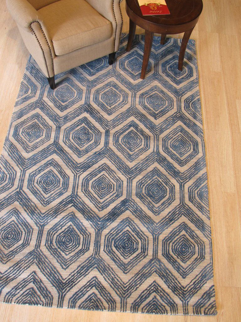 World Menagerie Sandbach Ivory Hand Tufted Wool & Viscose Rug | Wayfair