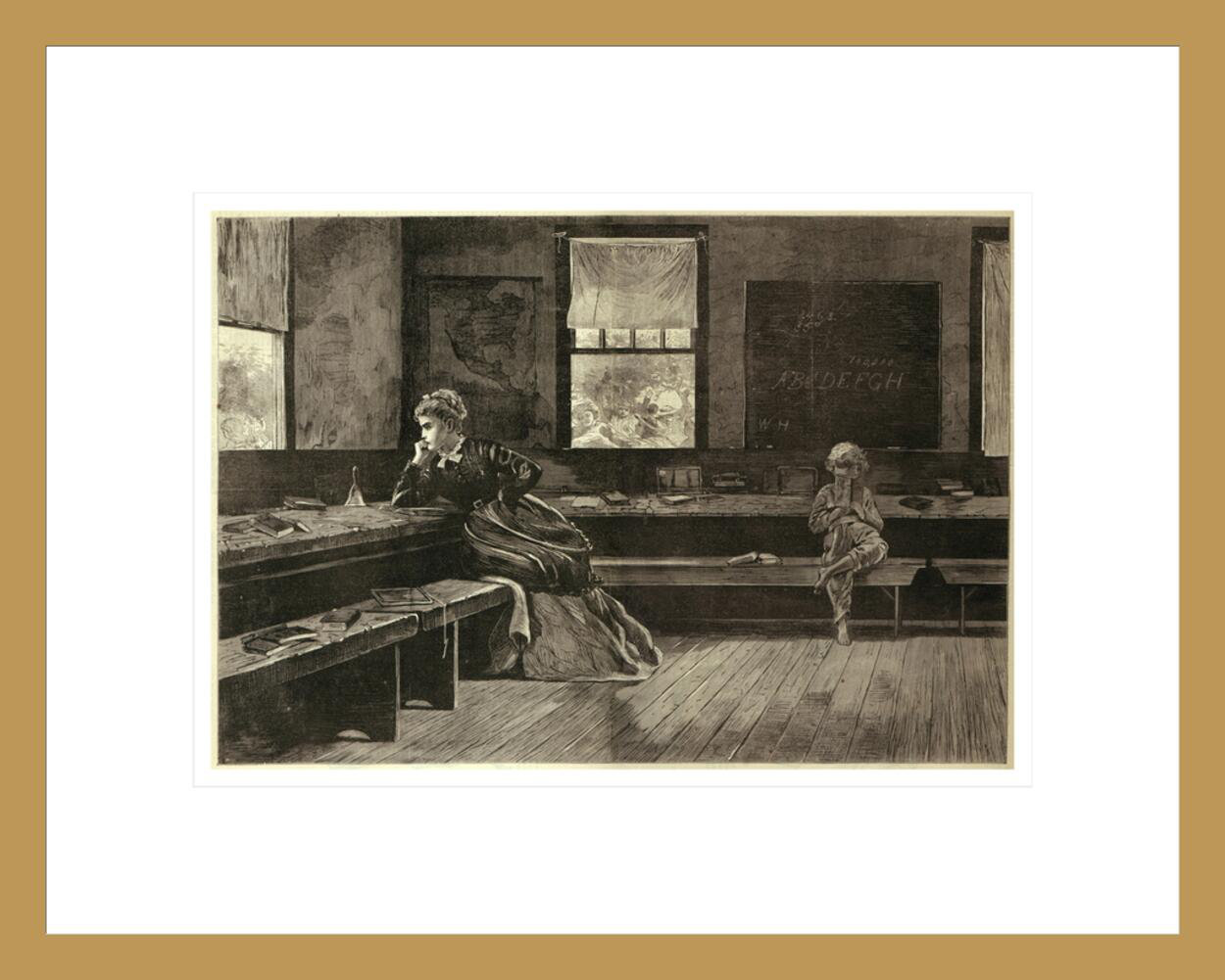 1000Museums The Noon Recess by Winslow Homer -Framed Giclee Print | Wayfair