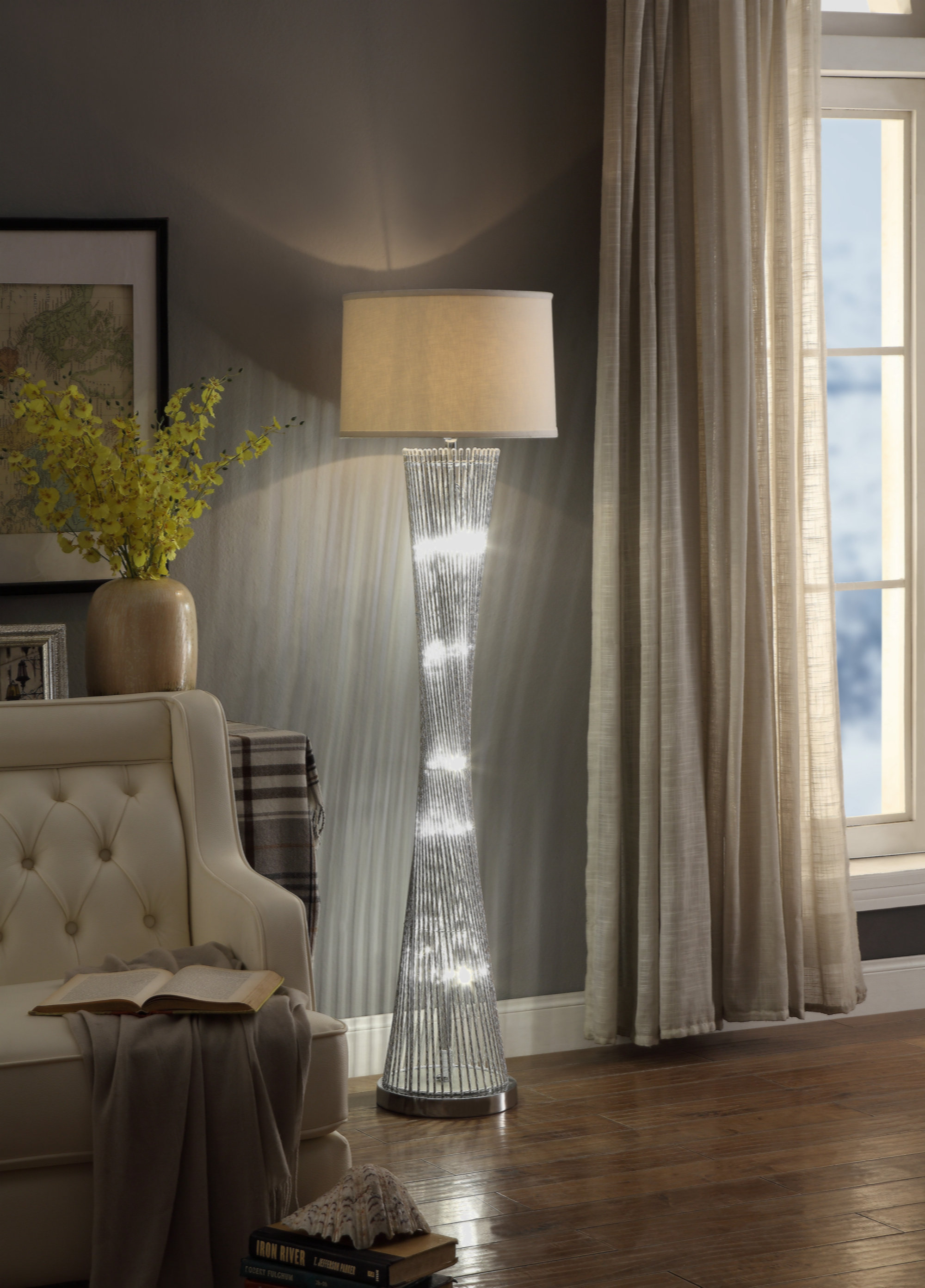 Orren Ellis Urielle 63'' LED Column | Wayfair